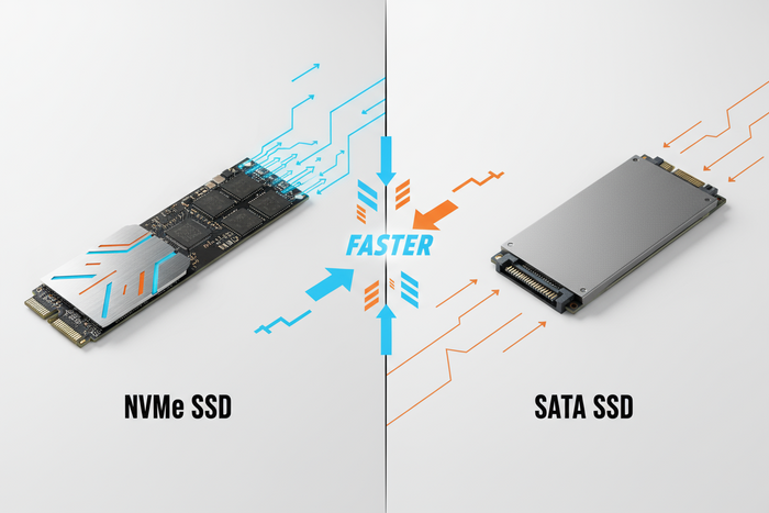 NVMe SSD vs. SATA SSD: Was ist der Unterschied?